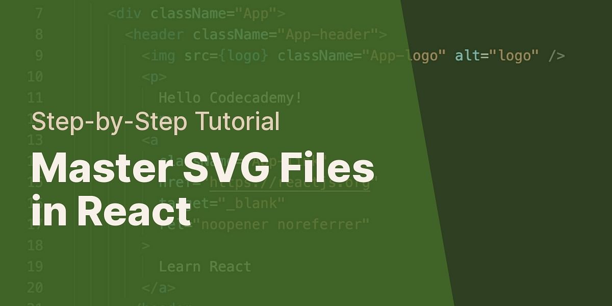 How to Use SVG Files in React: A Step-By-Step Tutorial