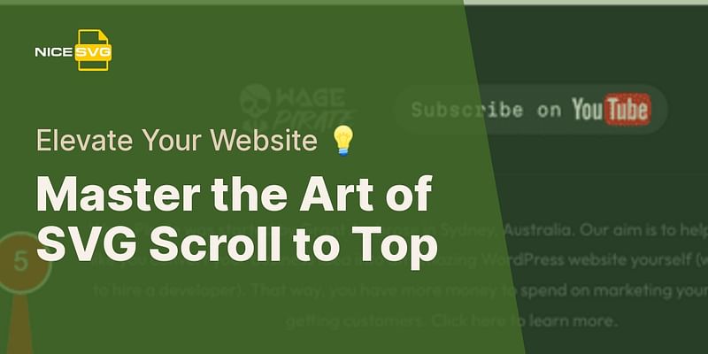 How can I create a scroll to top button using SVG?