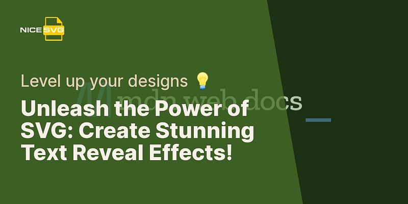 How can I create a text reveal effect using SVG?